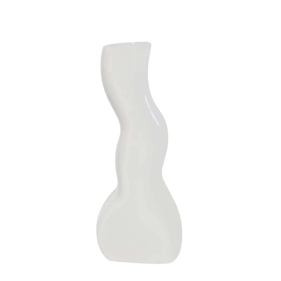 Full-Fit - Castiçal em porcelana A19 x L8cm, cor branco