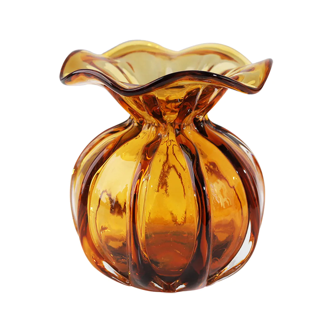 Full-Fit - Murano em vidro D10xA11cm âmbar